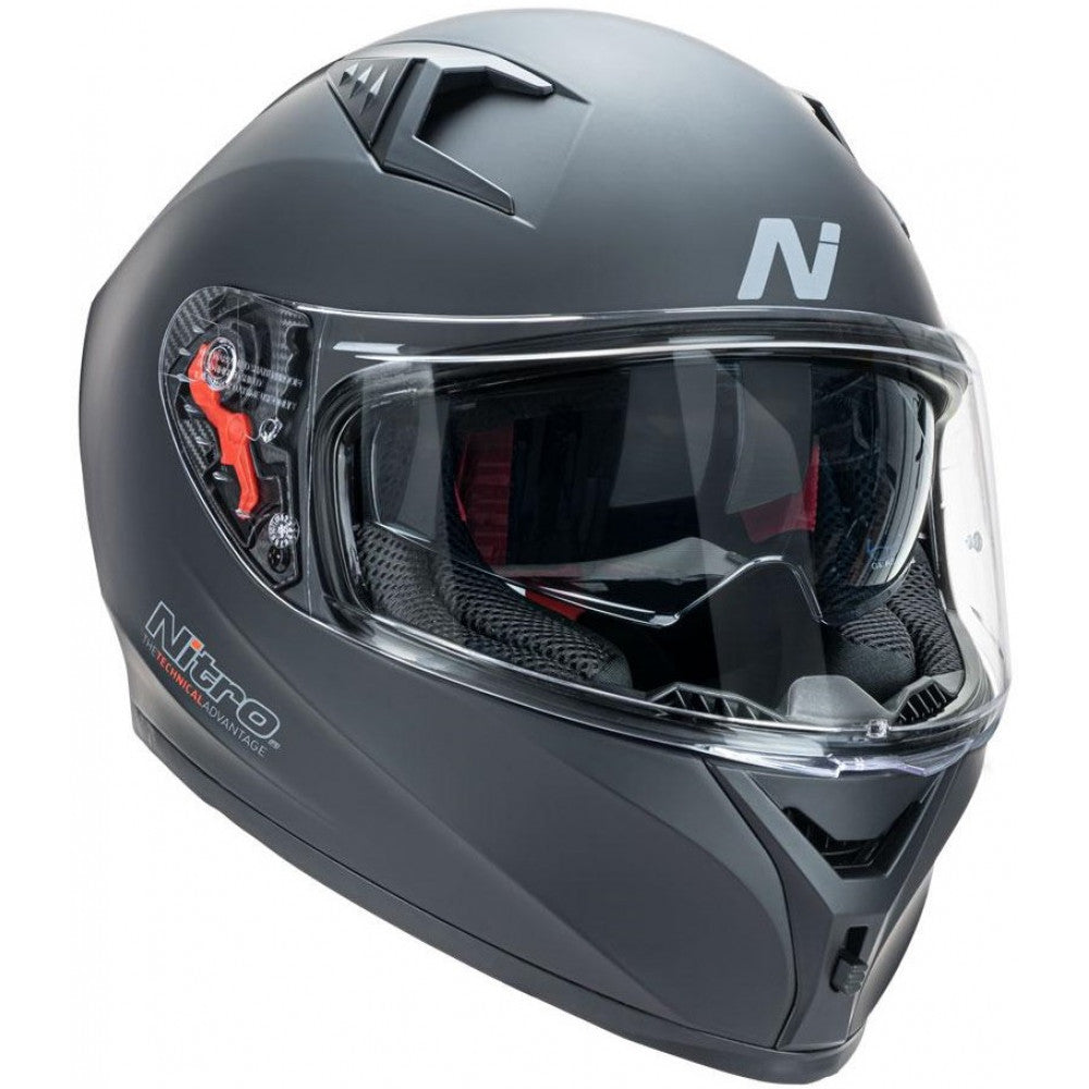 NITRO N501 HELMET SATIN BLACK: Exclusive Combo with Free Spare Clear ...